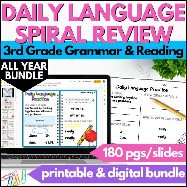 5 Morning Work Ideas for 3rd, 4th, & 5th Graders to Boost Daily ...