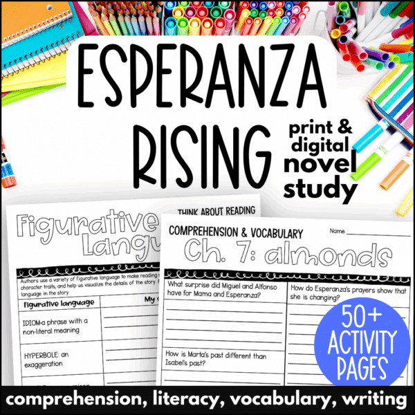 Esperanza Rising Novel Study - Print & Digital - Curious Classroom ...