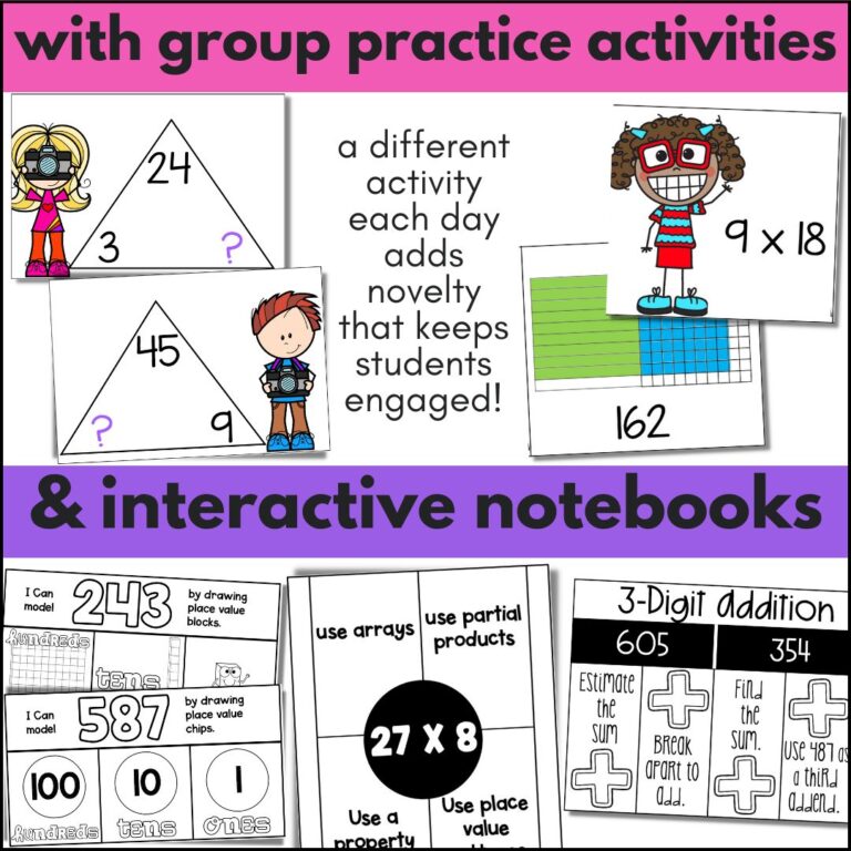 3rd Grade Math Curriculum YEAR LONG BUNDLE - Curious Classroom Adventures
