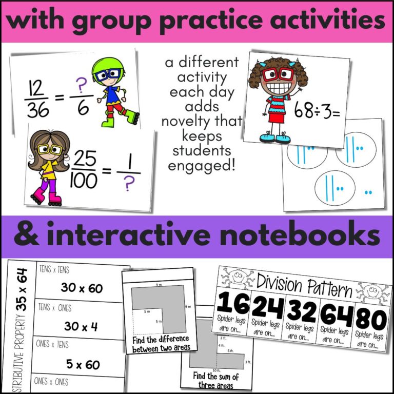 4th Grade Math Curriculum - Year Long Bundle - Curious Classroom Adventures