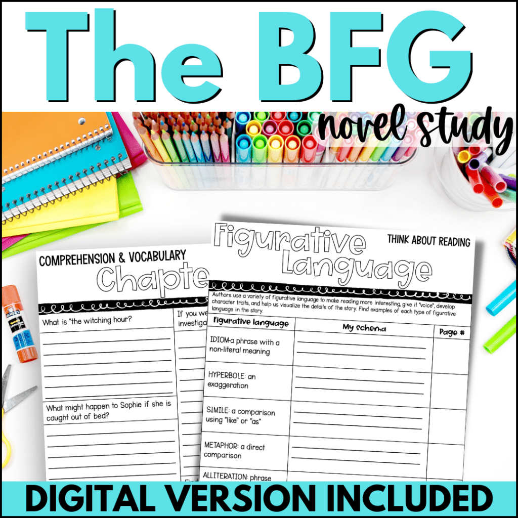 The BFG Novel Study - Print & Digital - Curious Classroom Adventures