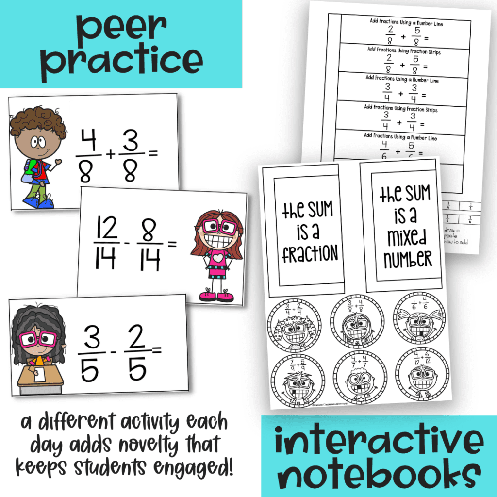 Adding and Subtracting Fractions Unit - 4th Grade Math - Curious ...