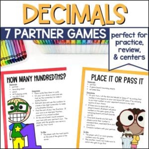 5 Math Games for Decimals that are Right on Point - Curious Classroom ...