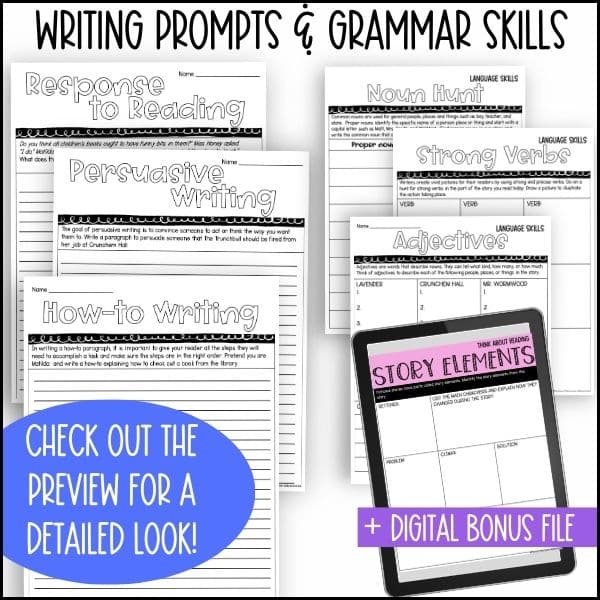 Matilda Novel Study - Print & Digital - Curious Classroom Adventures