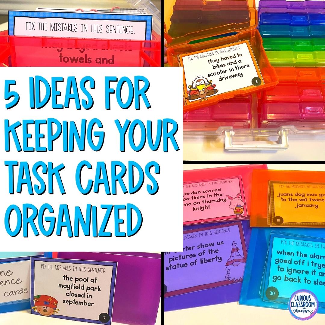 5 Ideas for Keeping Your Task Cards Organized - Curious Classroom ...