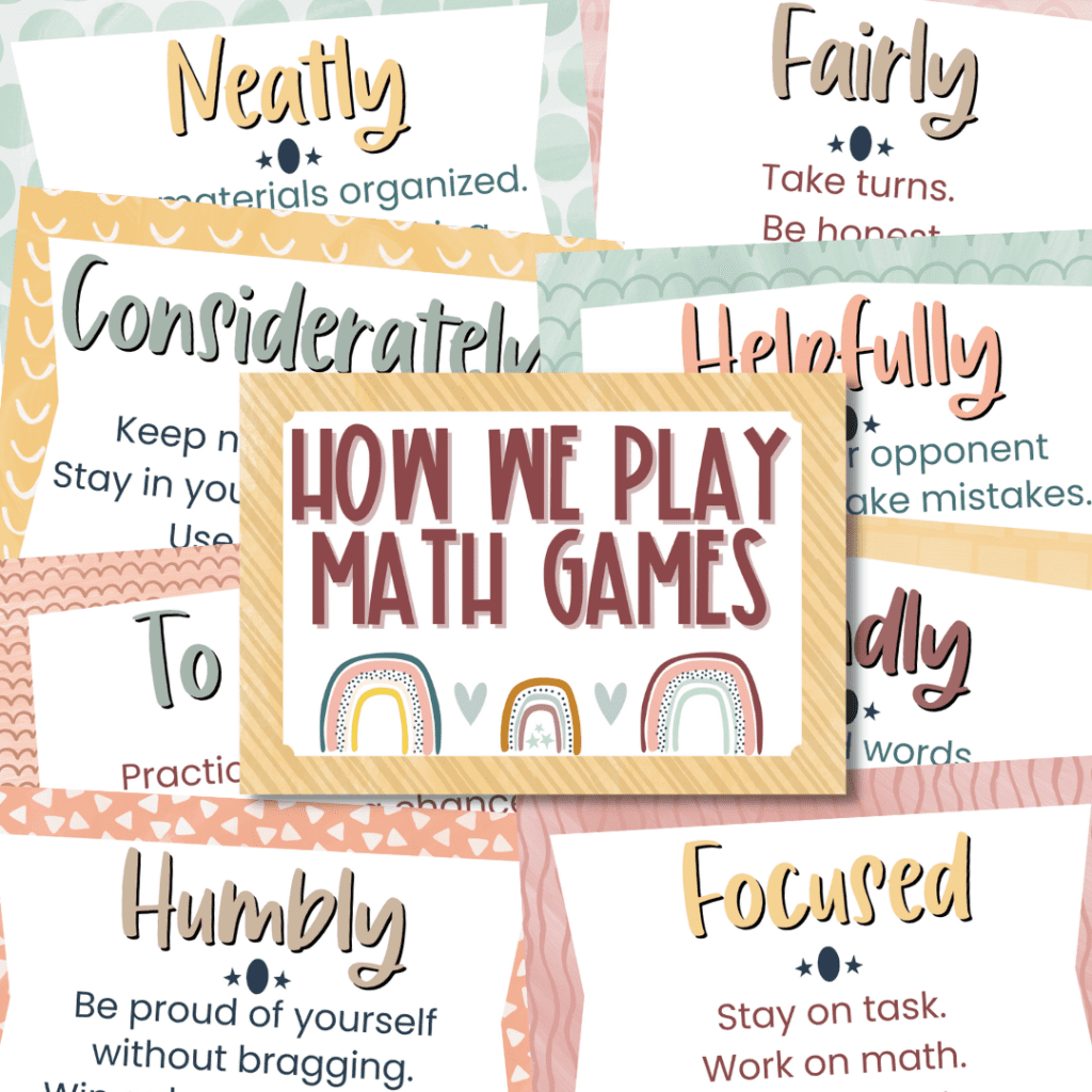 Organizing Your Classroom Space for Math Games - Curious Classroom ...