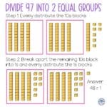 Long Division Models: How to Teach Representing Division with Base 10 ...