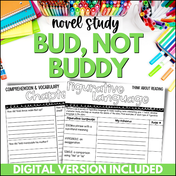 8 Fun Extension Activity Ideas for Bud Not Buddy by Christopher Paul ...