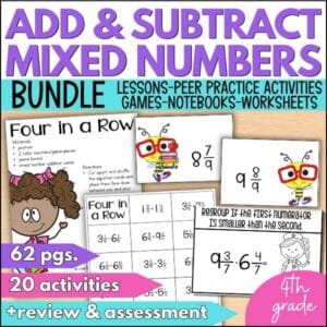 How to Teach Regrouping to Subtract Mixed Numbers: A Hands-On Lesson ...