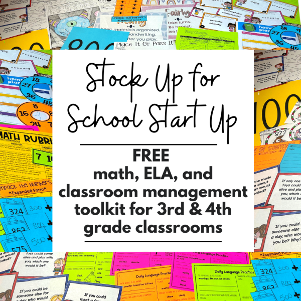 Stock Up for School Start Up Toolkit - Curious Classroom Adventures